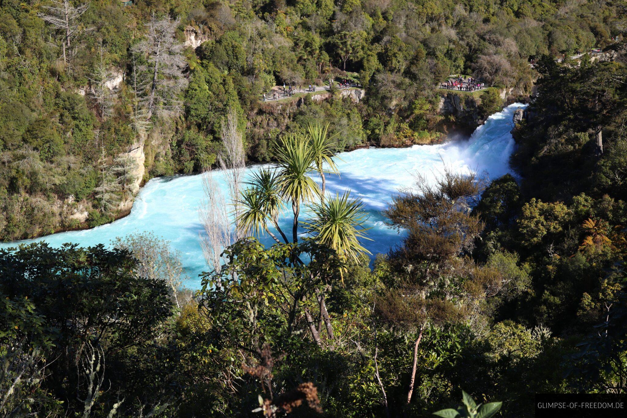 Huka Falls Taupo: Gigantischer Wasserfall in Neuseeland